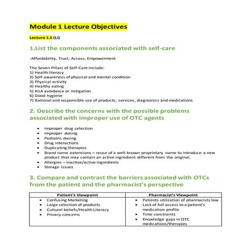 Everything You'll Ever Need to Know about OTCs and Self Care | PDF