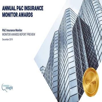 Property and Casualty Insurance Monitor Awards Preview | PPT