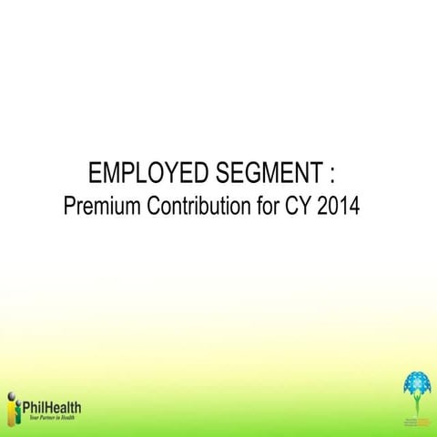 Pc 27 on employed sector premium schedule for cag | PPT