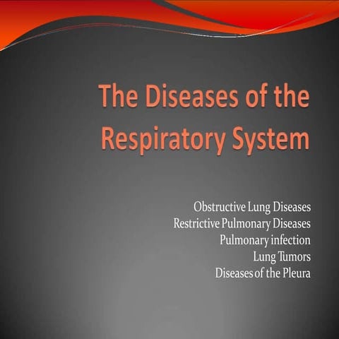 The diseases of the respiratory system | PPT