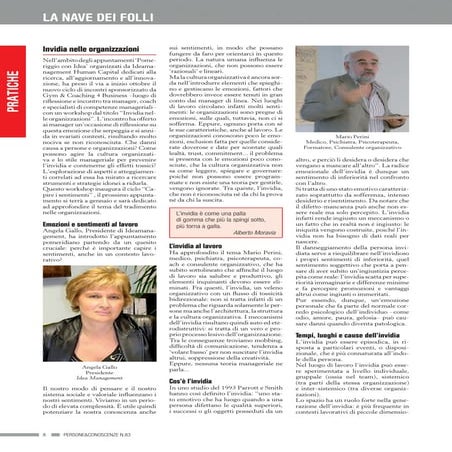 Invidia nelle organizzazioni | PDF