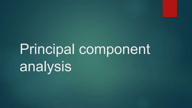 Face Recognition using PCA-Principal Component Analysis using MATLAB | PPTX