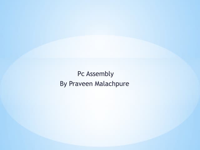 PC Assembly and Disassembly.pptx
