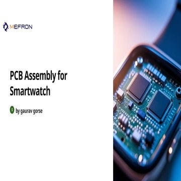 Building the Heart of Smartwatches: PCB Assembly Insights | PPTX