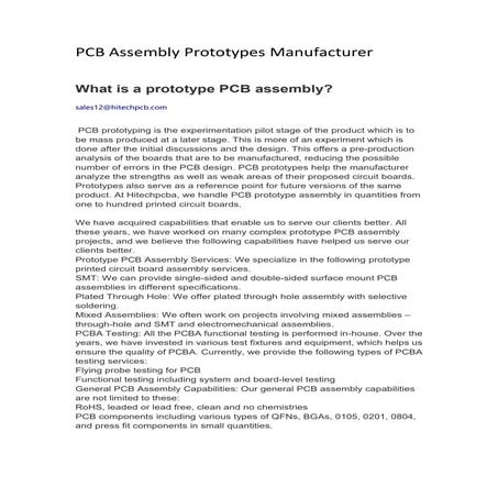 PCB Assembly Prototypes Manufacturer.pdf