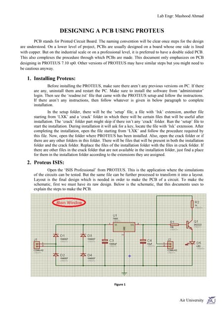 RLC series circuit simulation at Proteus | PPTX