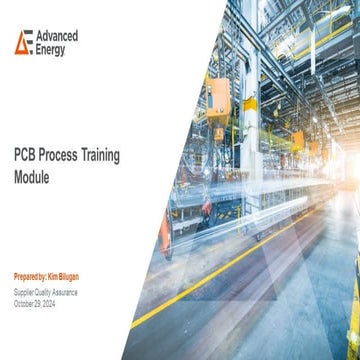 Orientation for PCB Manufacturing Process and Reliability Tests | PPT