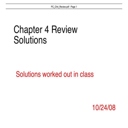 Pc Ch 4 Review | PDF
