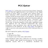 Pcc qatar