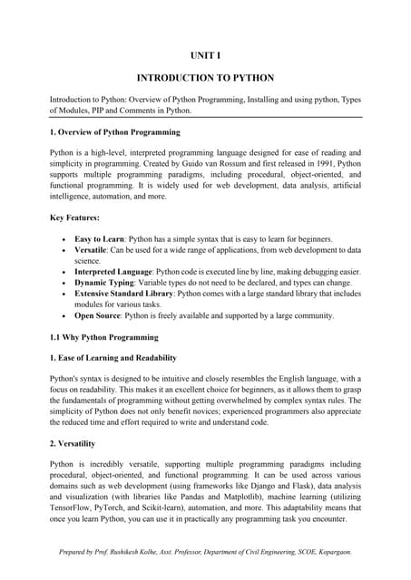 Programming In Civil Engineeringunit 1notes Pdf Programming Languages Computing