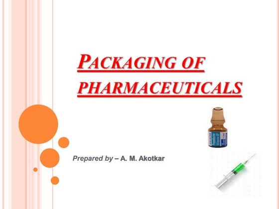 Pharmaceutical Packaging tablet and capsules | PPT
