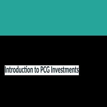 What is PCG Investments (private client group) | PPTX