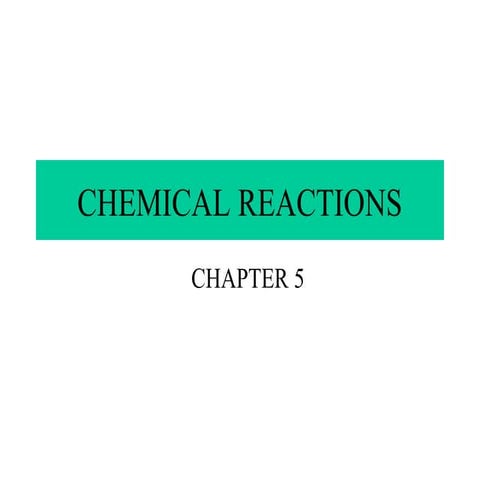 chemical reactions | PPT