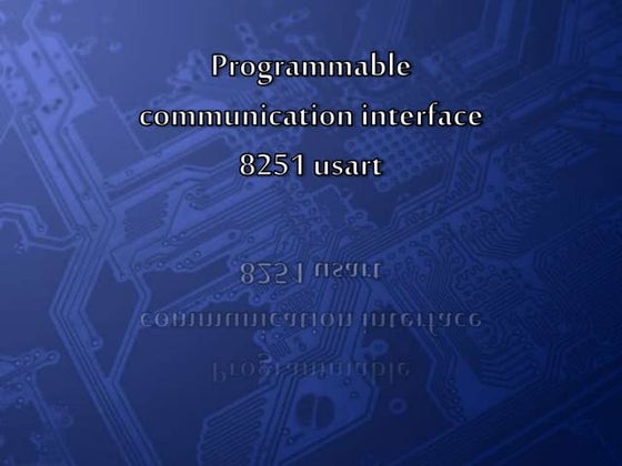 28. 8251 programmable communication interface | PPT