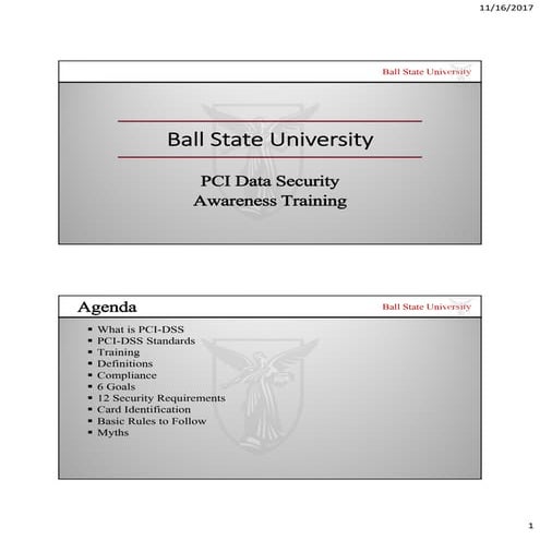 PCI DSS Training compliance training for companies | PDF