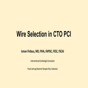CTO PCI: Wire Seelection | PPTX