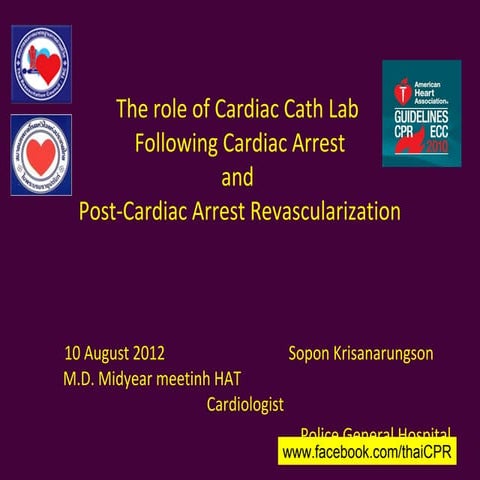 Optimal Timing for Revascularization after Cardiac Arrest | PPT