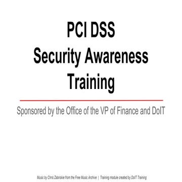 Pci security awareness | PPTX