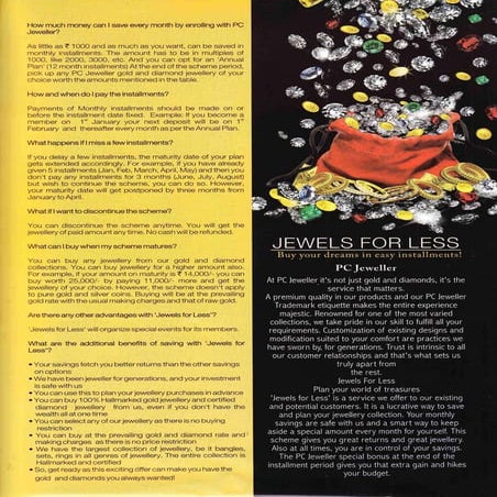 PC Jeweller jewels for less - buy your dream jewellery in easy ...