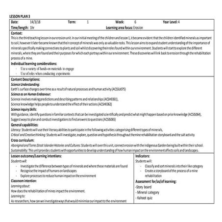 Mineral lesson plan | PDF