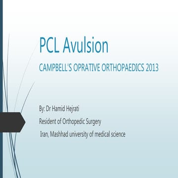 Pcl Avulsion Pptx