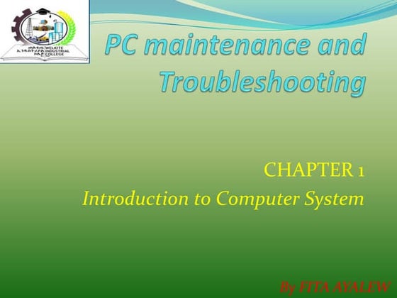 Computer repair and maintenance | PPT