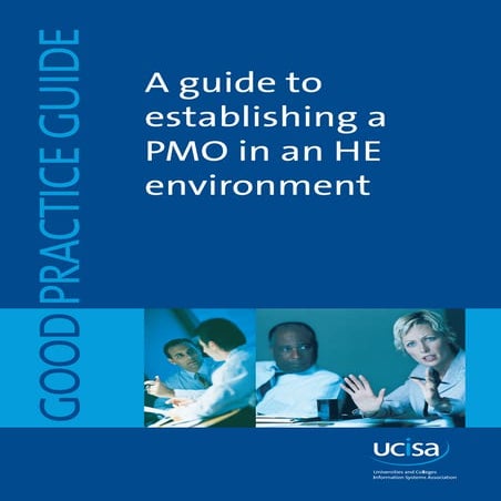 UCISA Toolkit - Establishing a PMO in an HE Environment | PDF