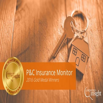 2016 Monitor Awards Gold Winners: P&C Insurance | PDF