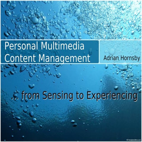 Experience based Personal Multimedia Content Management System | PDF | Science
