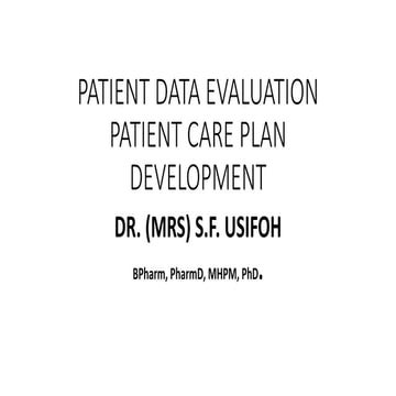 PCN 612 PATIENT DATA EVALUATION.pptx