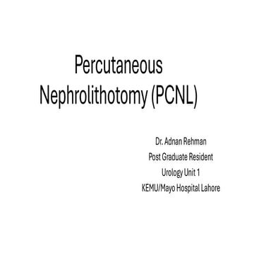 Percutaneous Nephro lithotomy - PCNL.pdf