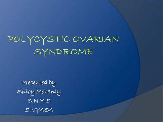 PCOD (Polycystic Ovarian Disease) | PPT