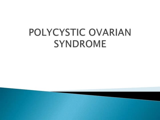PCOD (Polycystic Ovarian Disease) | PPT