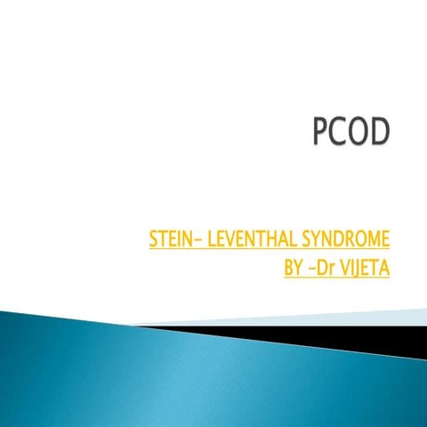 Pcos -polycystic ovarian syndrome | PPTX