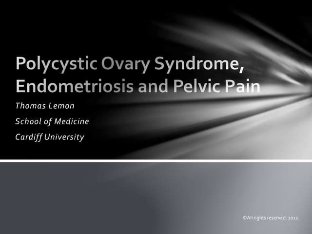 PCOD (Polycystic Ovarian Disease) | PPT | Infertility | Reproductive Health