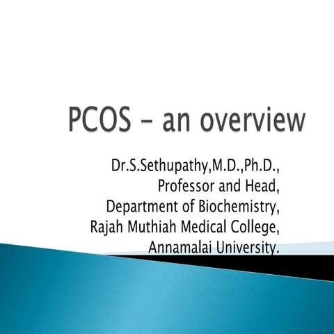 Pcos overview | PPTX | Endocrine and Metabolic Diseases | Diseases and ...