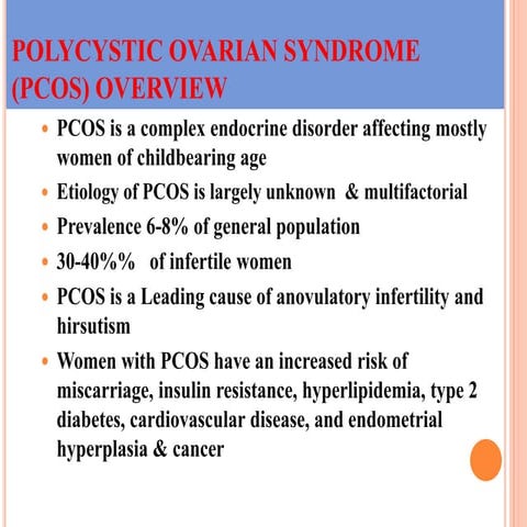 Polycystic Ovary Syndrome (PCOS) | PDF