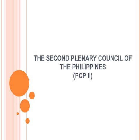 2nd Plenary Council of the Philippines (PCP II) | PPT