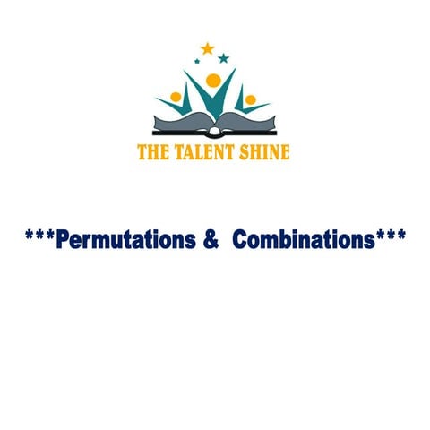 permutations and combinations presentation | PPTX