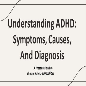 presentation on attention deficit hyperactivity disorder | PPTX