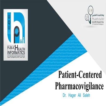 Patient-Centered Pharmacovigilance | PPTX