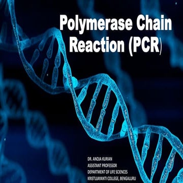 Polymerase Chain Reaction (PCR)- Steps and Application | PDF
