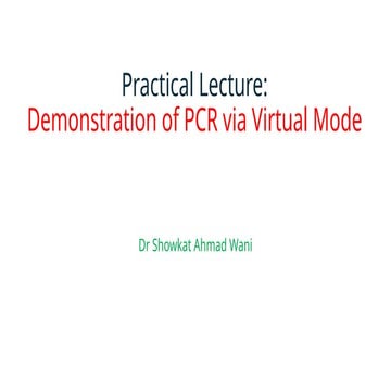 Polymerase Chain Reaction (PCR).Poer Pint | PPTX