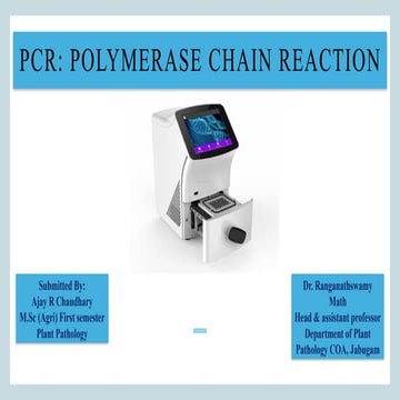 PCR (Polymerase Chain Reaction) .pptx