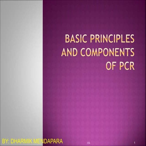PCR | PPT
