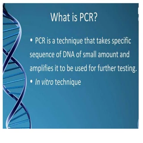 PCR and Primer design.pptx which helps many students | PPT