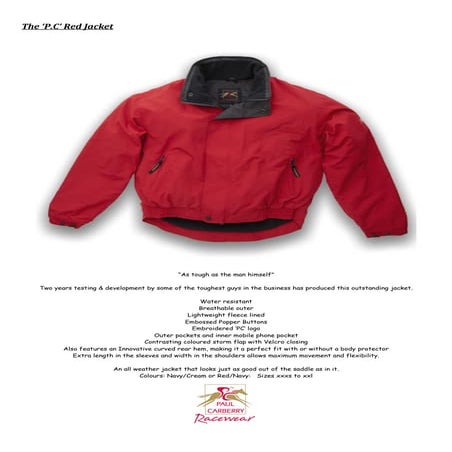 Pc Red Jacket And Spec | DOC | Women\'s Outerwear | Women\'s Clothing