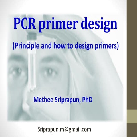 Pcr primer design english version | PDF