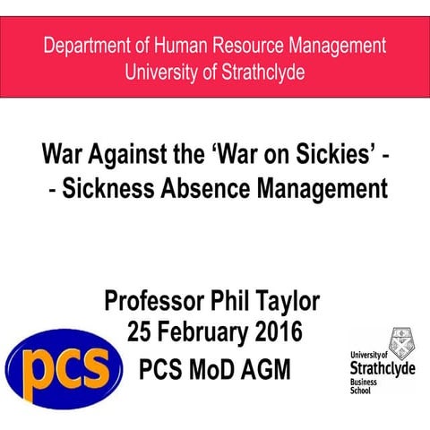 PCS_MoD_Sickness_Absence_Management_Kentigern.ppt
