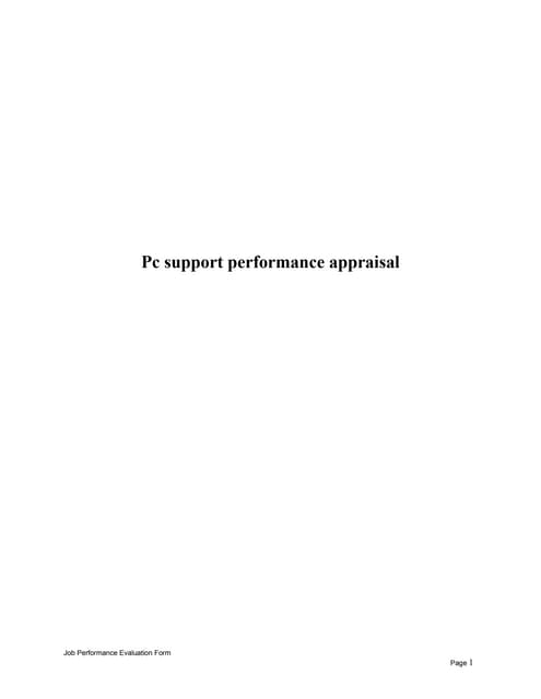 Salon stylist performance appraisal | PDF